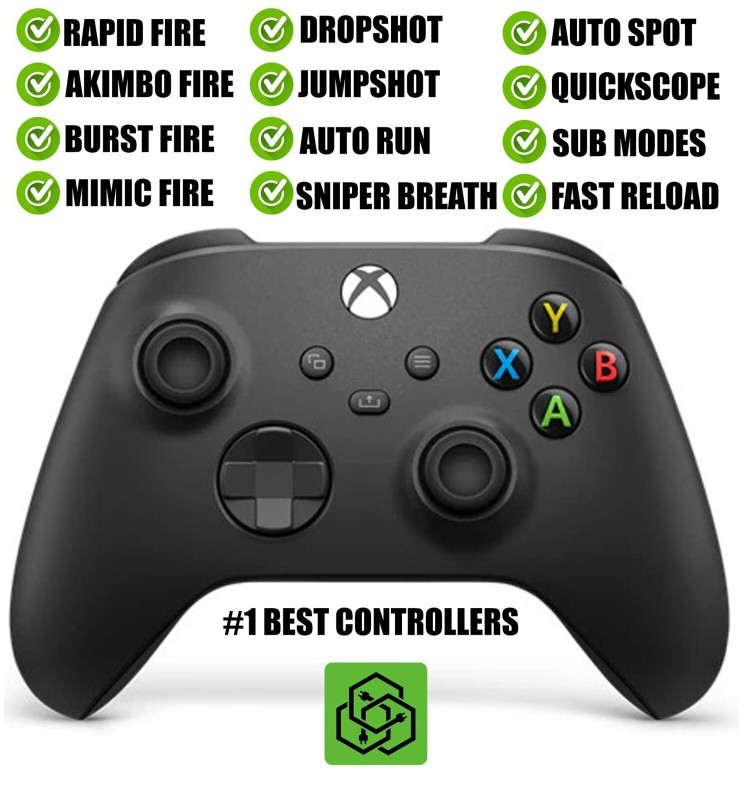 Black Silent Modz Best Rapid Fire Wireless Modded Controller for Xbox ...