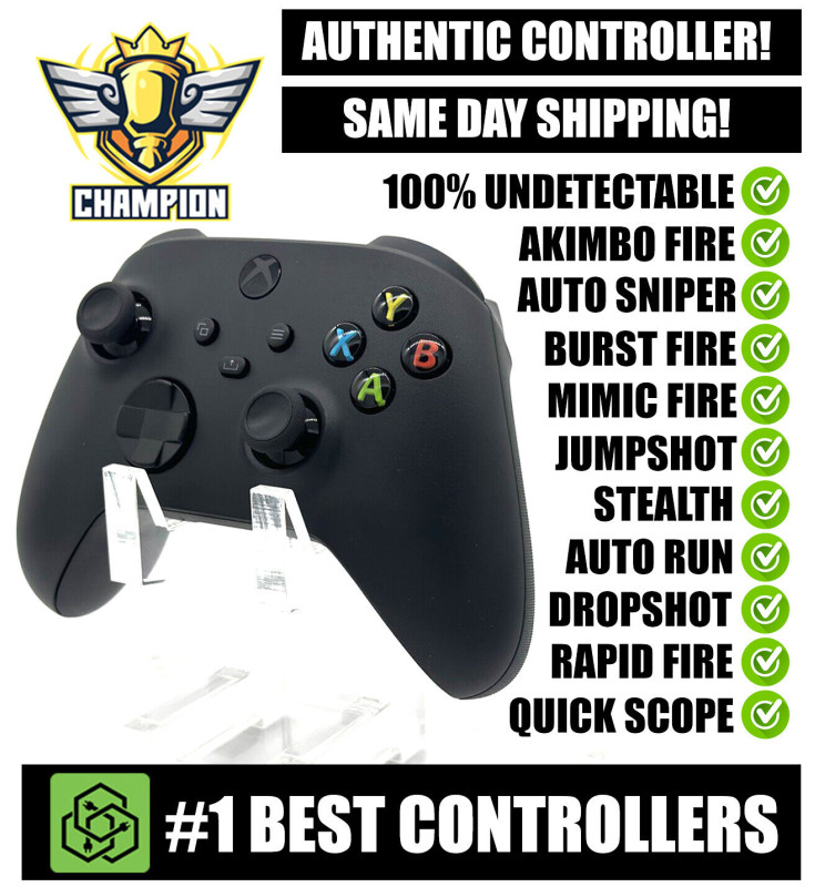 Black Silent Modz Best Rapid Fire Wireless Modded Controller For Xbox Series X S