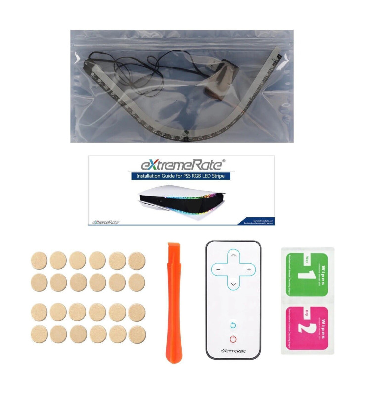 RGB LED Lights For PS5 Light Strip Mod Kit Compatible with Playstation ...