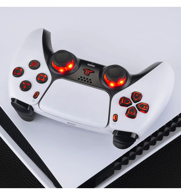 LED RGB Lights Black Button DIY KIT for PlayStation 5 Controller BDM-30 ...
