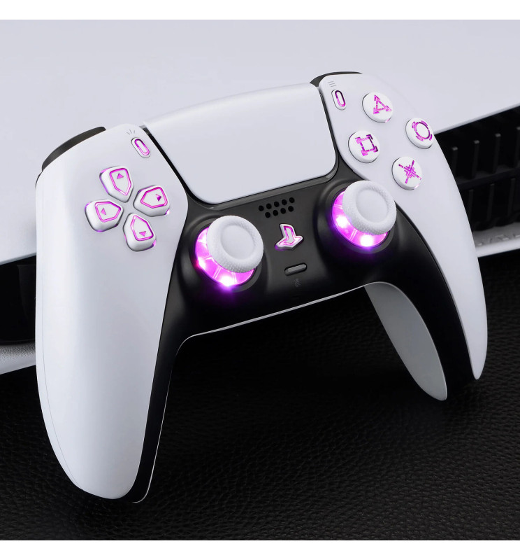 LED RGB Lights White Buttons DIY KIT for PlayStation 5 Controller BDM ...