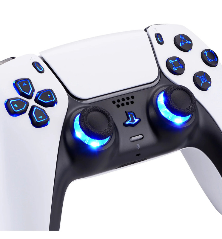 LED RGB Lights Black Button DIY KIT for PlayStation 5 Controller BDM-30 ...