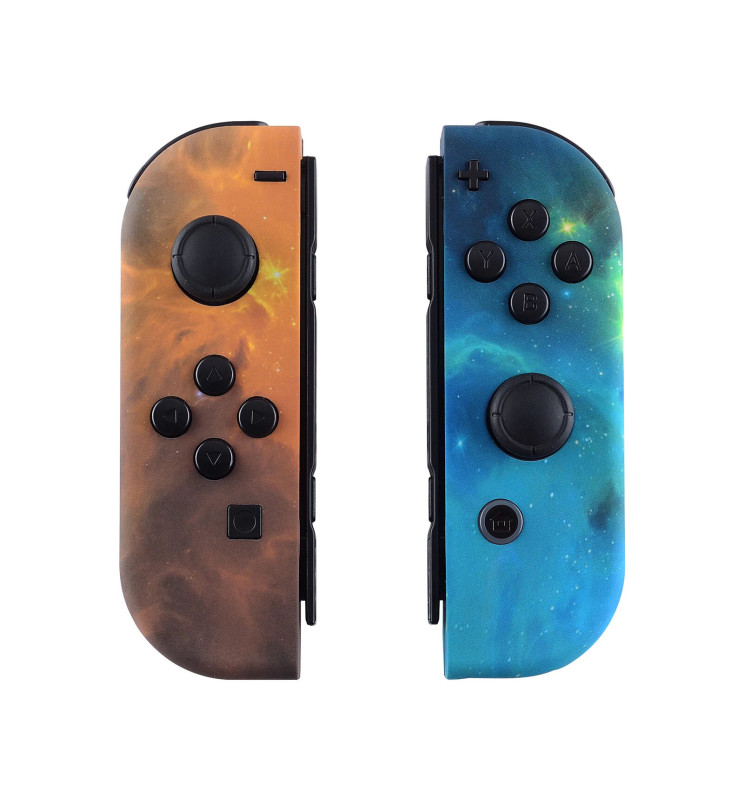Soft Touch Gold Nebula Front + Back Shells for Nintendo Switch Joycon ...