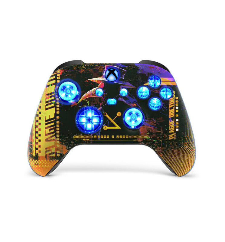 MODS + LEDs Cyber Rapid Fire Wireless Modded Controller for Xbox Series X S