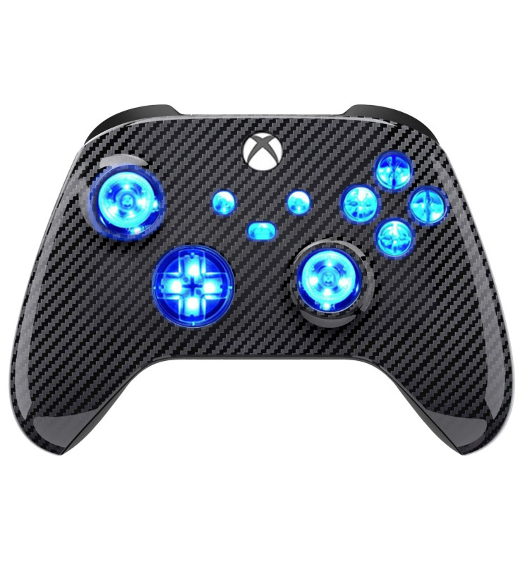 MODS + LEDs Carbon Fiber Rapid Fire Modded Controller for Xbox Series X S