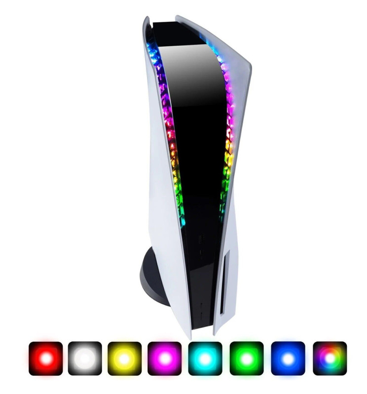 RGB LED Lights For PS5 Light Strip Mod Kit Compatible with Playstation ...