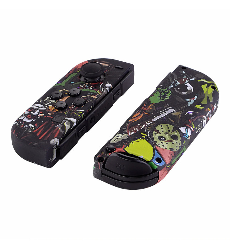 Soft Touch Scary Party Front + Back Shells for Nintendo Switch Joycon ...