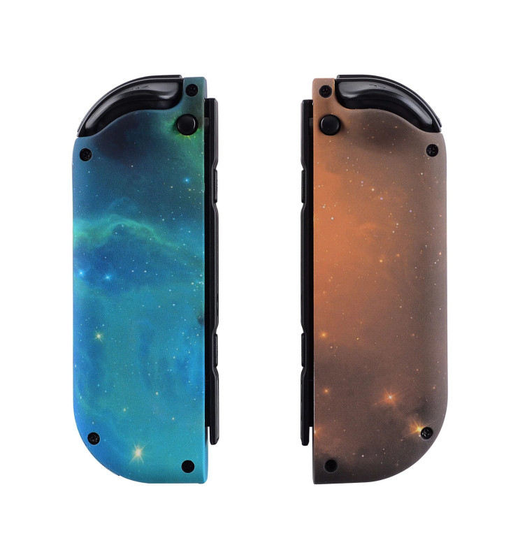 Soft Touch Gold Nebula Front + Back Shells for Nintendo Switch Joycon ...