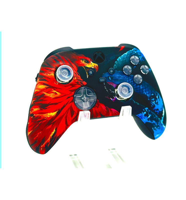 Custom Fire & Ice Original Wireless LED Modded Controller for Xbox ...