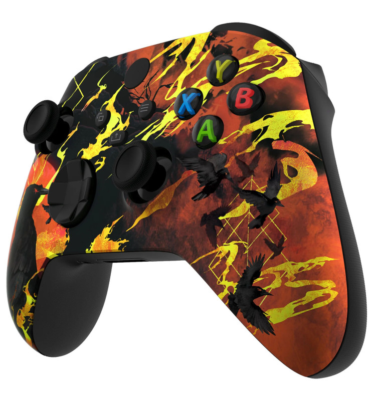 Blood Moon Raven Soft Touch Faceplate Shell Case For Xbox Series X/S ...