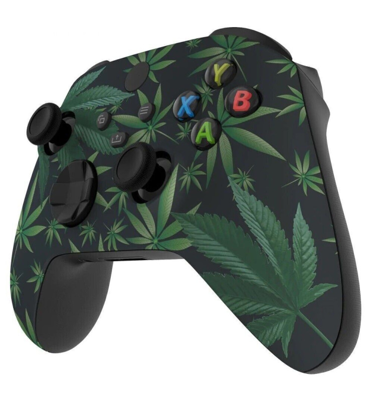 Custom Soft Touch Weed Leaf Wireless Controller Compatible with Xbox ...