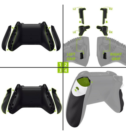 Rubber Side Grip Kit Trigger Stopper Mod Switch for Xbox Series X S ...