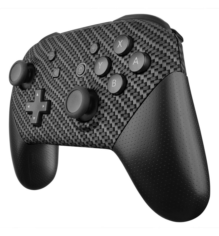 Soft Touch Carbon Fiber Front + Back Shells for Nintendo Switch Pro ...