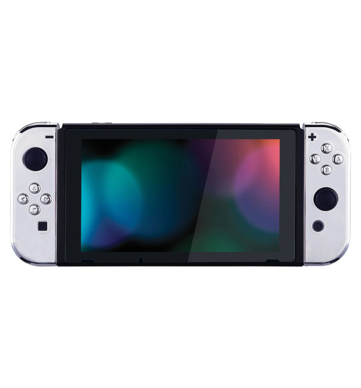 Glossy Shine Silver Chrome Front + Back Shells for Nintendo Switch ...