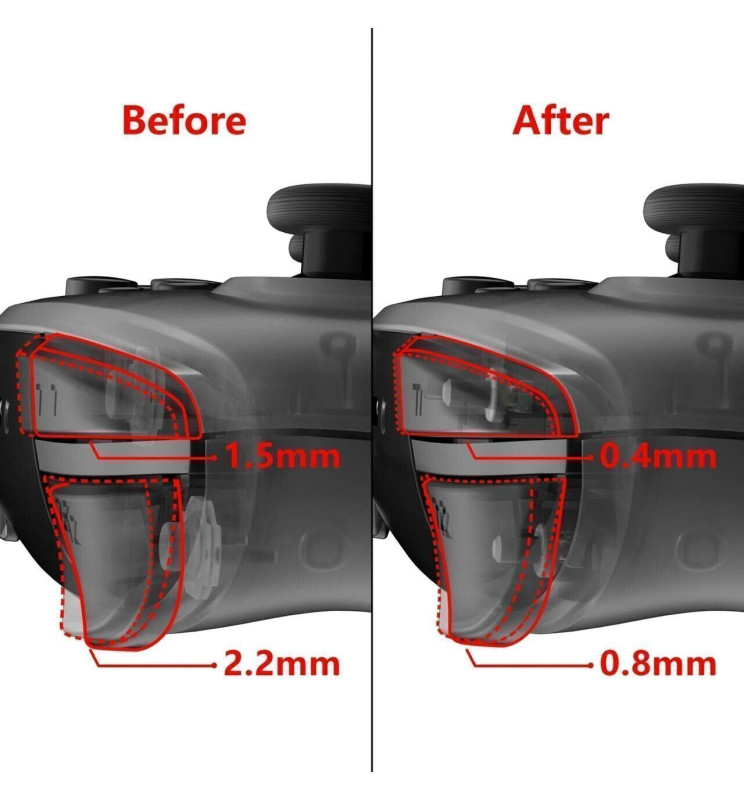 Hair Trigger Fast Clicky Mouse Click Mod Kit for Nintendo Switch Pro ...