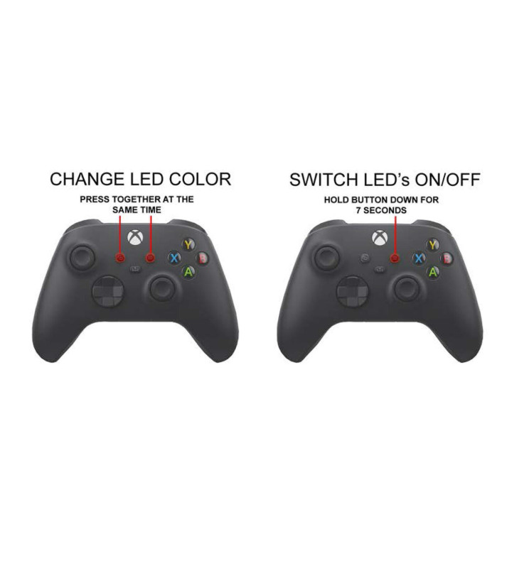 Custom Fire & Ice Original Wireless LED Modded Controller for Xbox ...