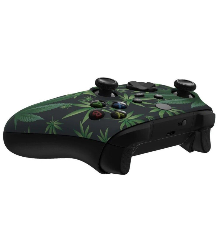 Custom Soft Touch Weed Leaf Wireless Controller Compatible with Xbox ...